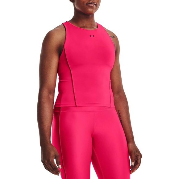 Under Armour | Tops | New Under Armour Heatgear Tank Top Penta Pink Xs ...